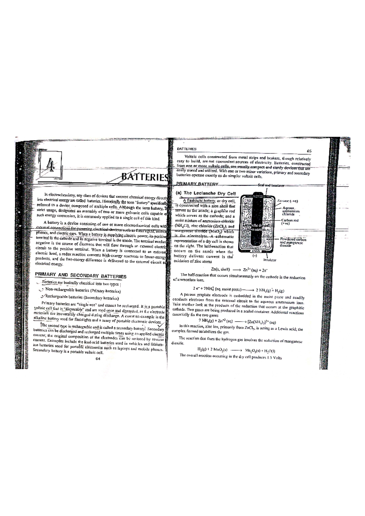 Batteries & Alloys 4,5 - These are notes for 6th Semester Chemistry ...