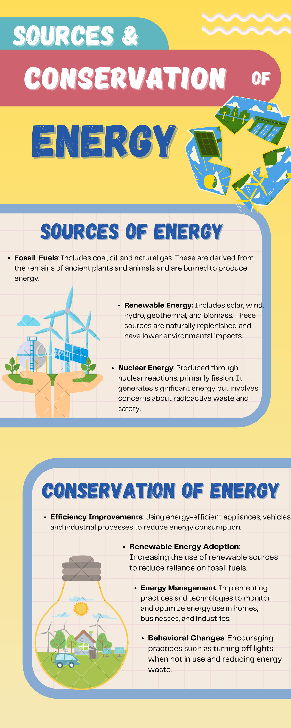 Geologic Hazards Educational Infographic in Blue and Yellow Line ...