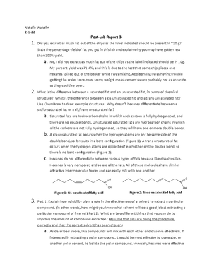 Experiment 4: Diels-Alder Reaction (Crystallization) Post-Lab Assignment - Natalie Wakelin 2-21 ...