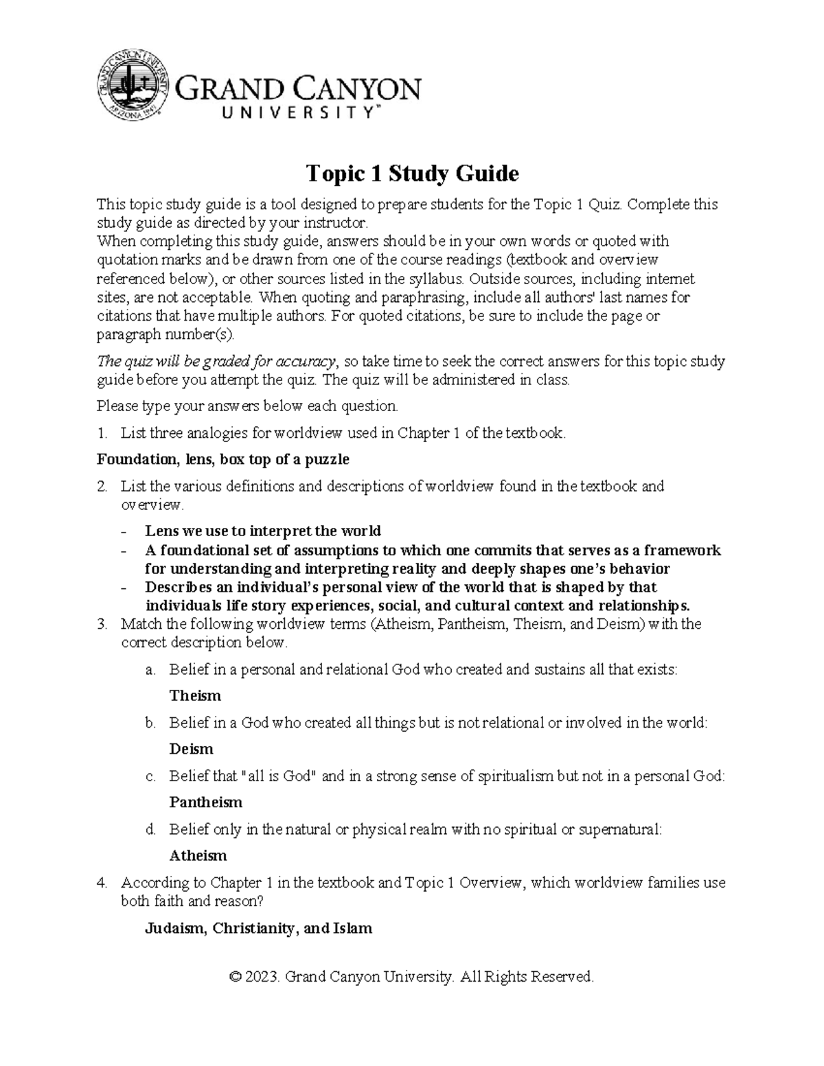 CWV 101 301 RS T1Study Guide On Ground - Topic 1 Study Guide This topic study guide is a tool ...