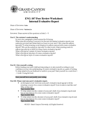 Internal Evaluative Report Final - Internal Evaluative Report Draft ...