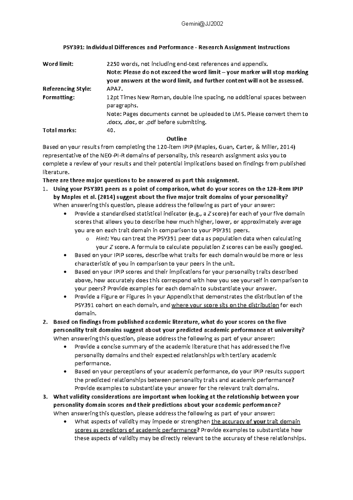 Research Assignment Instructions - Note: Please do not exceed the word ...