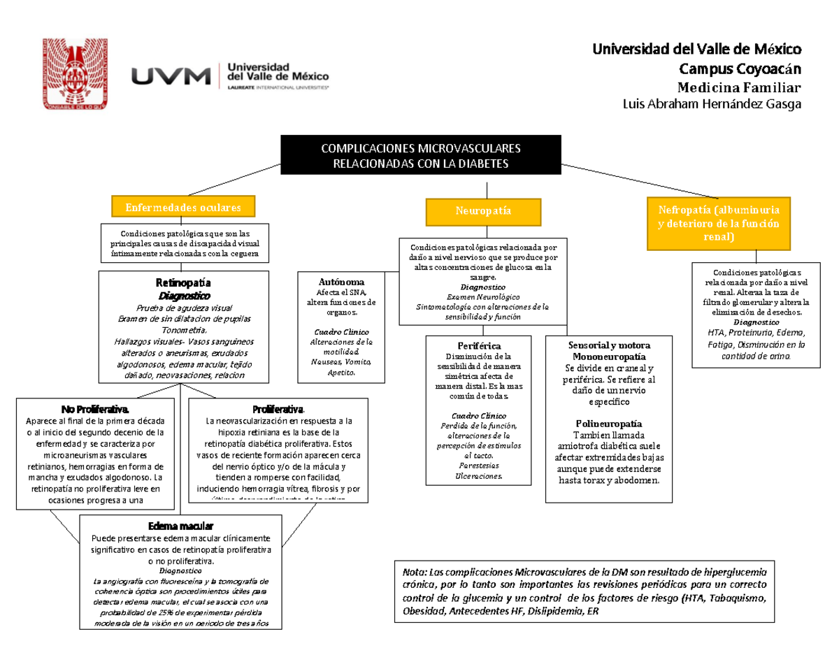 Mapa Med Fam Micro DM - Universidad del Valle de M È xico Campus Coyoac ...