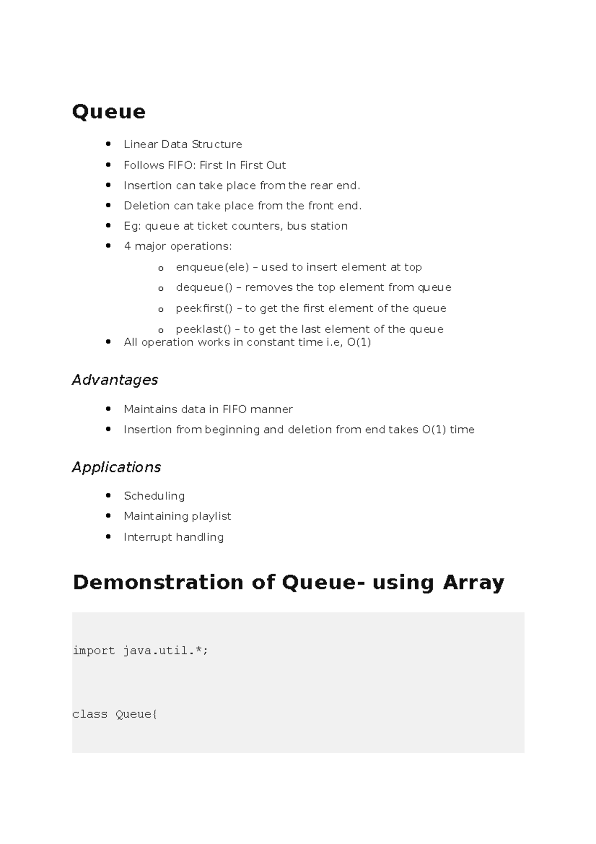Queue in datastures with examples - Queue Linear Data Structure Follows ...