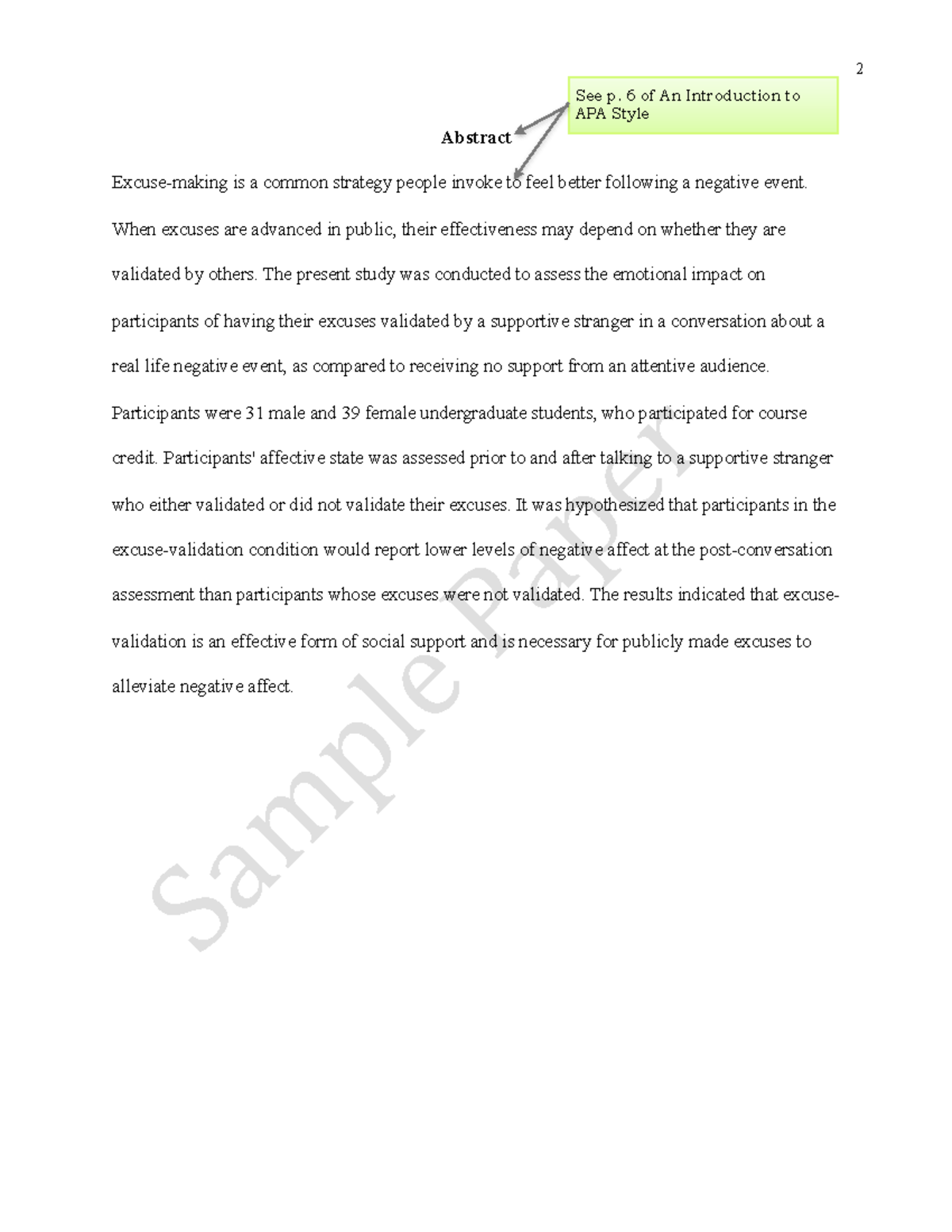 APA Style A Student Guide/Manual (7th edition) - Detail Sample - Sample ...