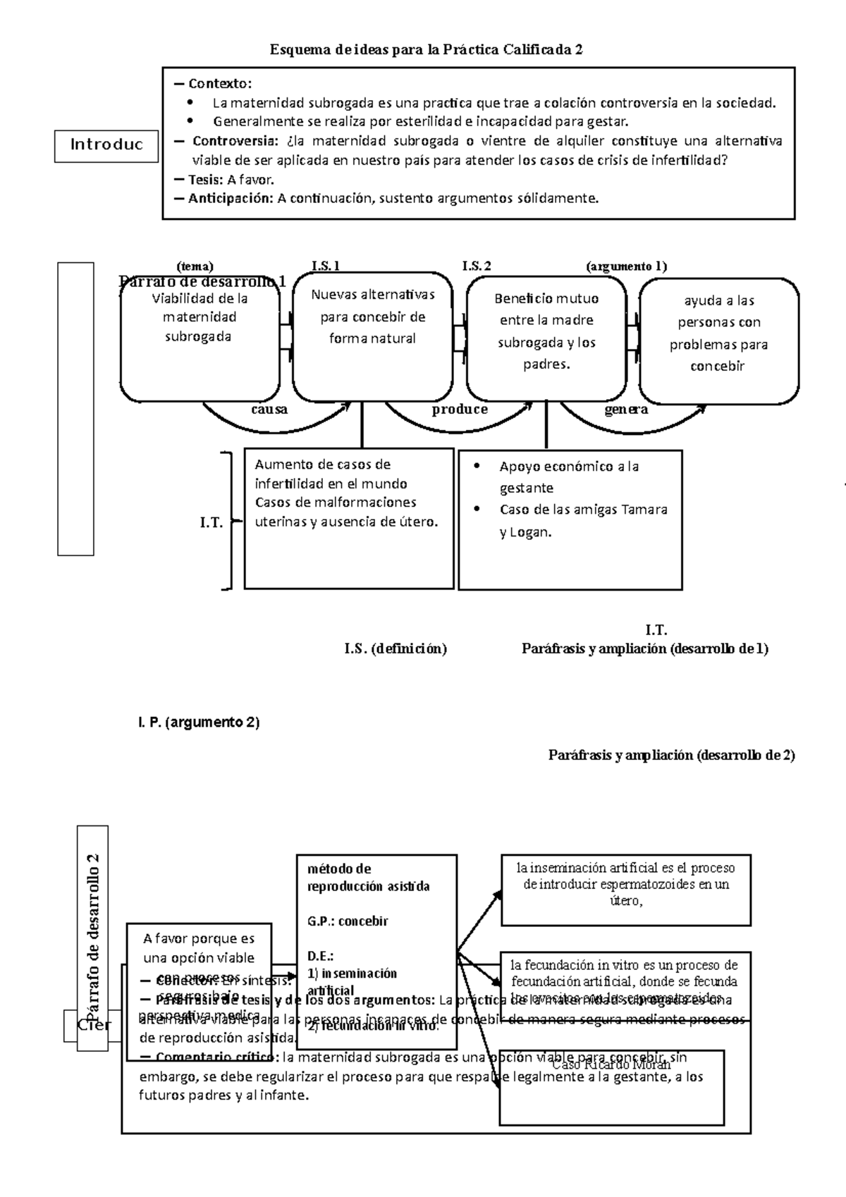Esquema para la PC2 Vania Barbara - Esquema de ideas para la Práctica ...