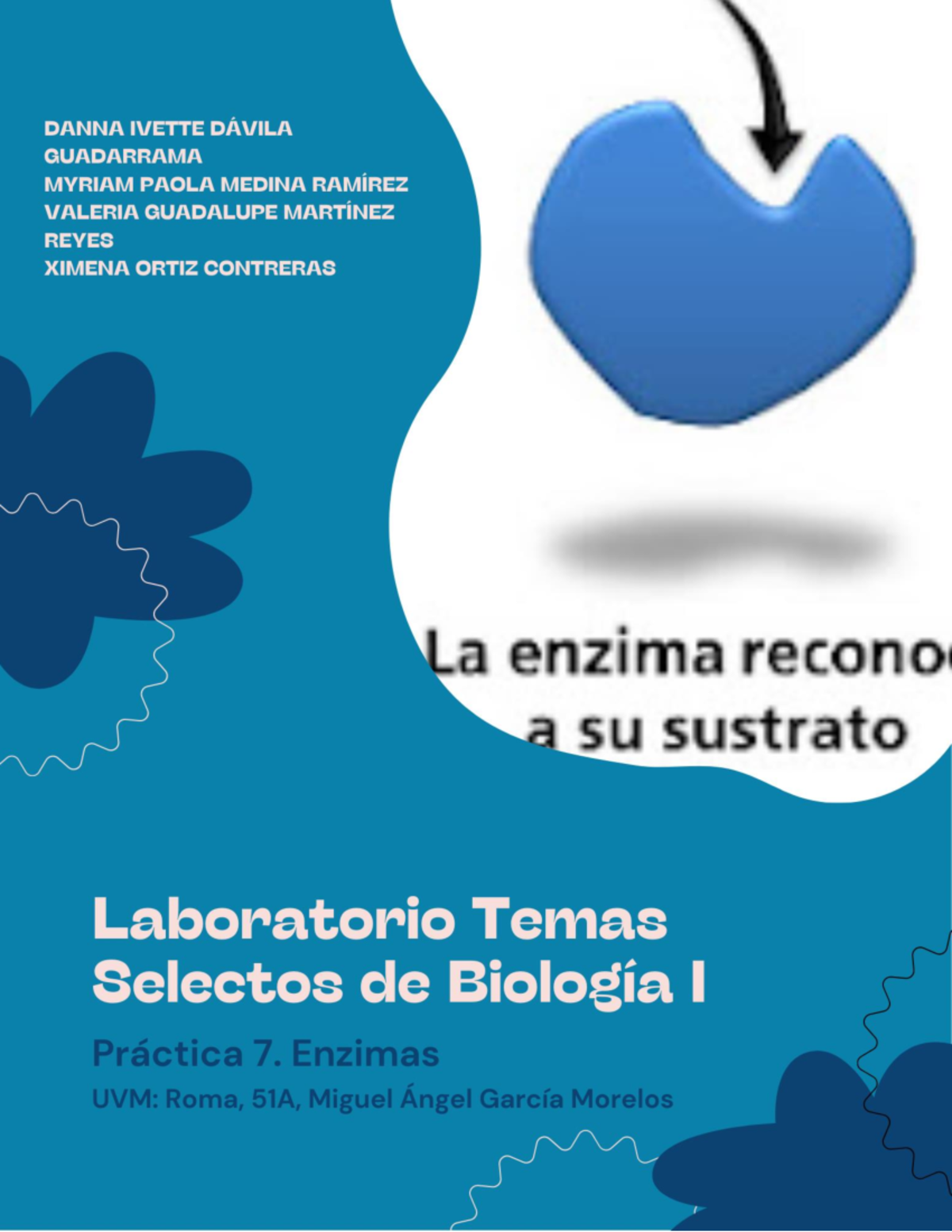 PRÁ Ctica 7 Enzimas - INTEGRANTES Danna Ivette Dávila Guadarrama Myriam ...