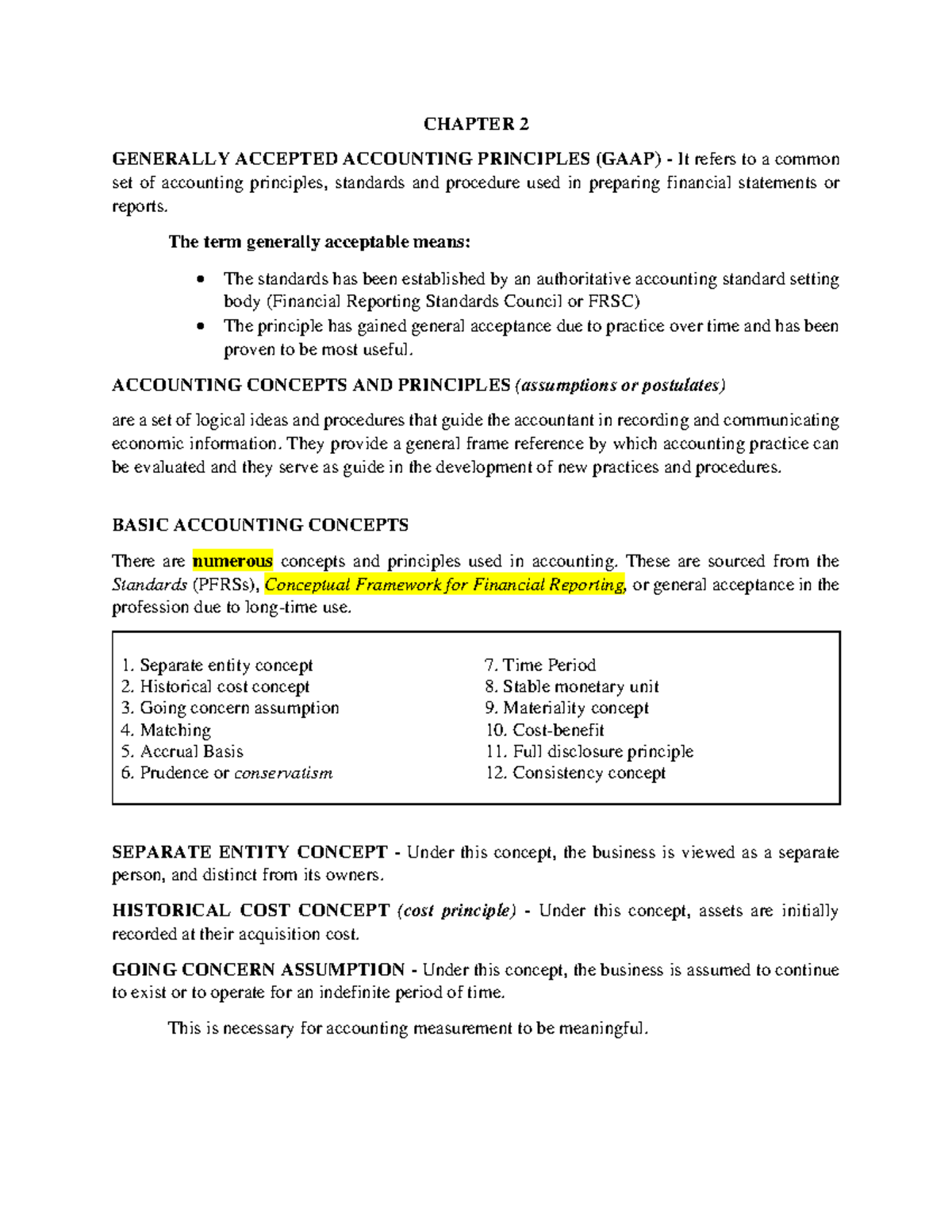 Chapter 2 Basic Accounting Concepts CHAPTER 2 GENERALLY ACCEPTED chapter-2-basic-accounting-concepts-chapter-2-generally-accepted