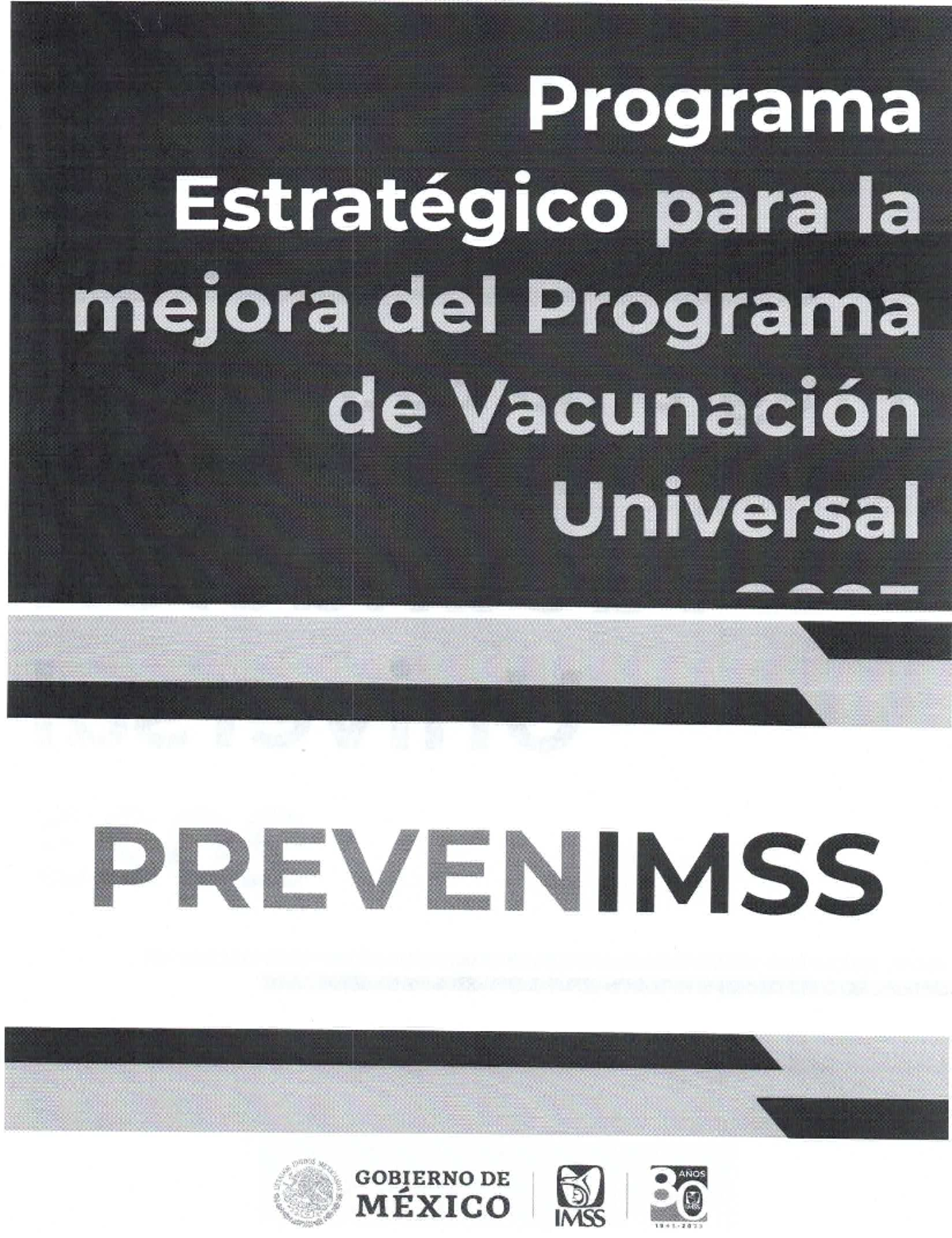 Vacunación Universal - Práctica - Programa Estratégico para la mejora ...