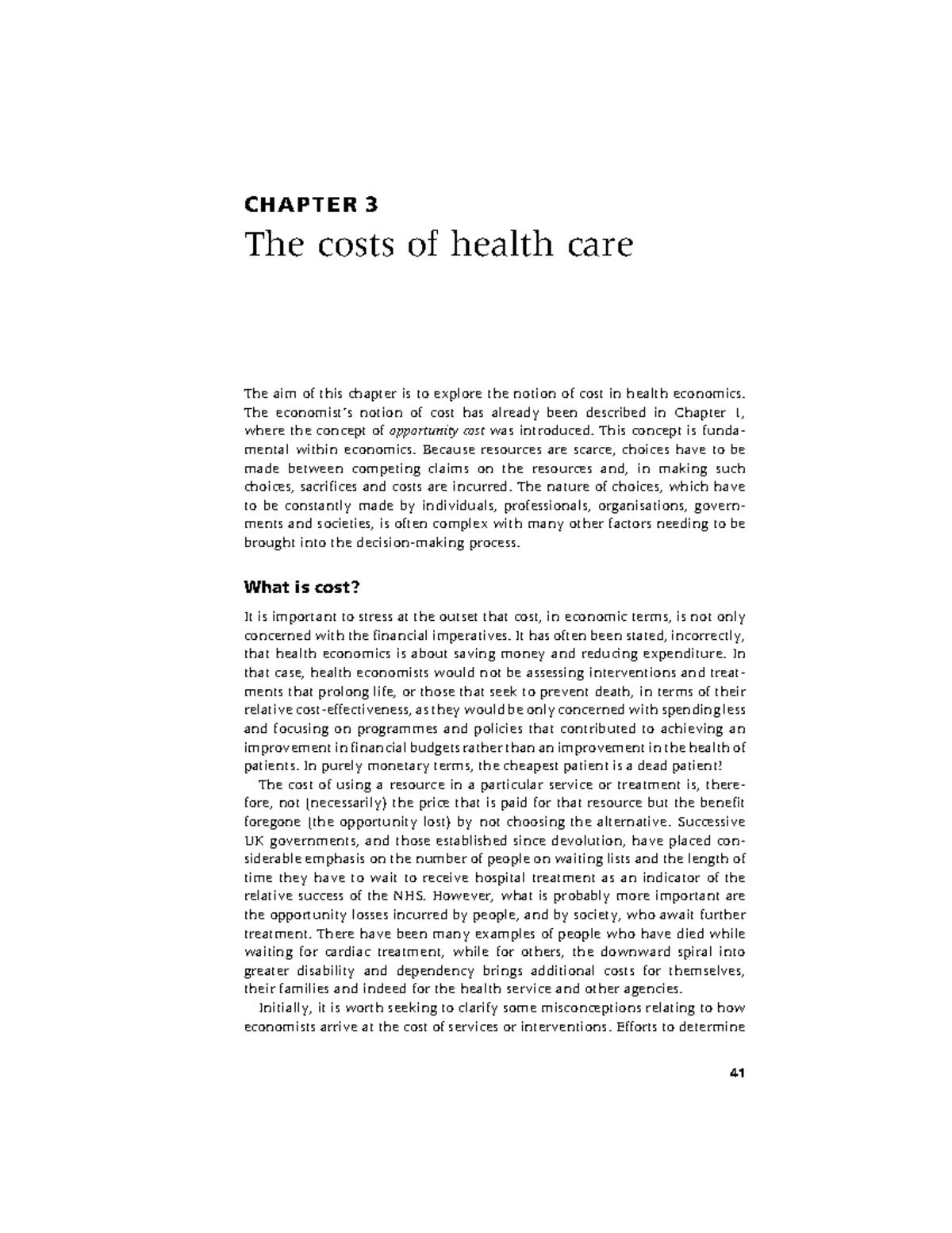 Chapters 3 and 4. - Lecture notes from prof recommended. - CHAPTER 3 ...