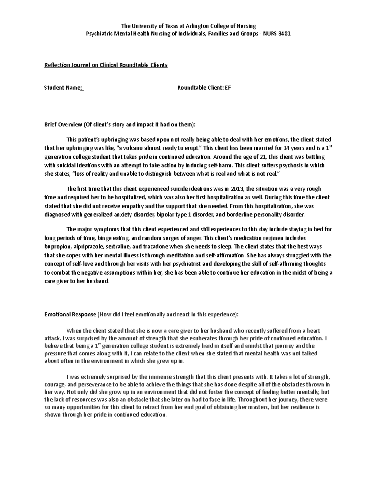 Roundtable Discussion 3 - The University of Texas at Arlington College ...