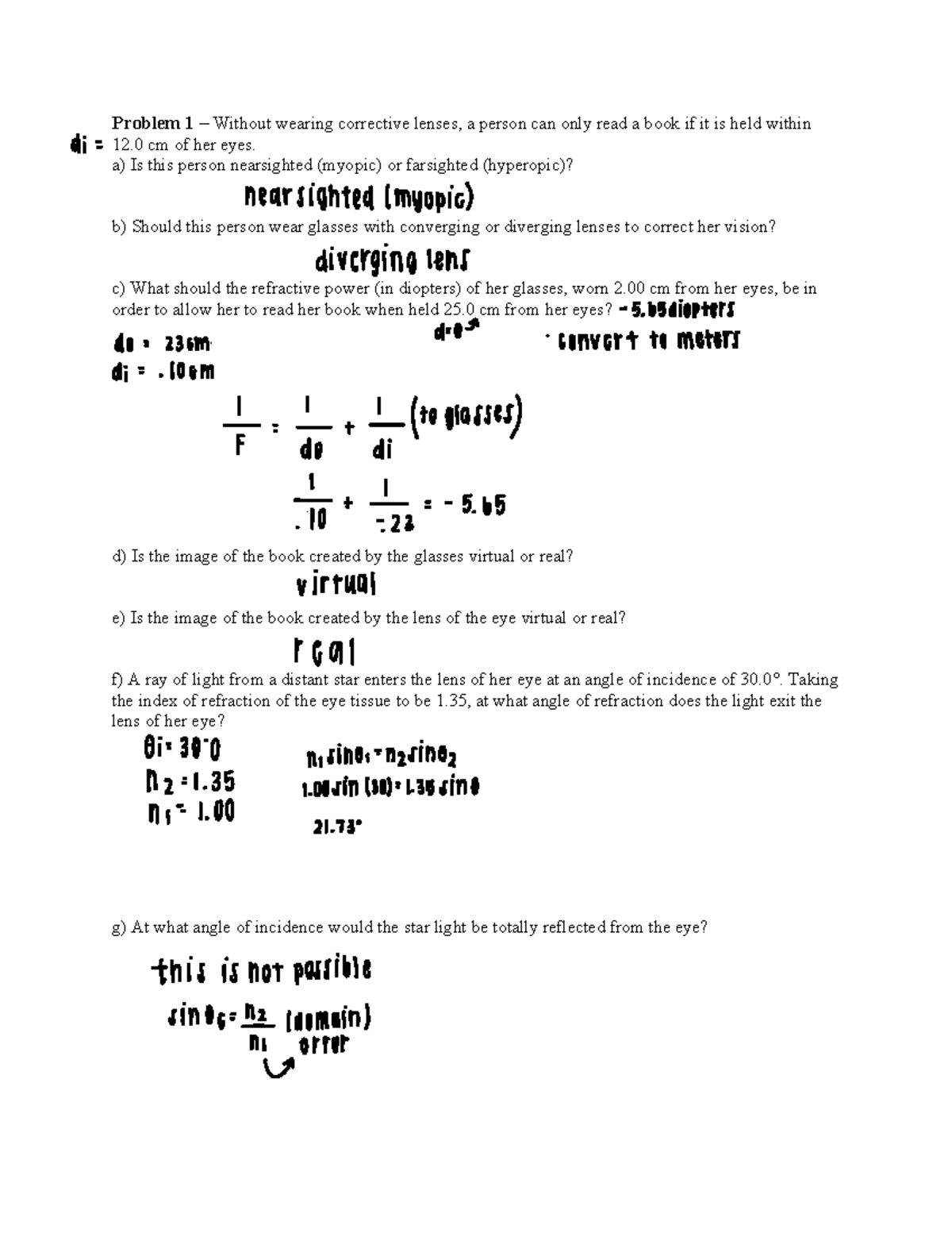 Phys 142 Sample 4 EXAM - Example Exam for Unit 4- Keith Foreman ...