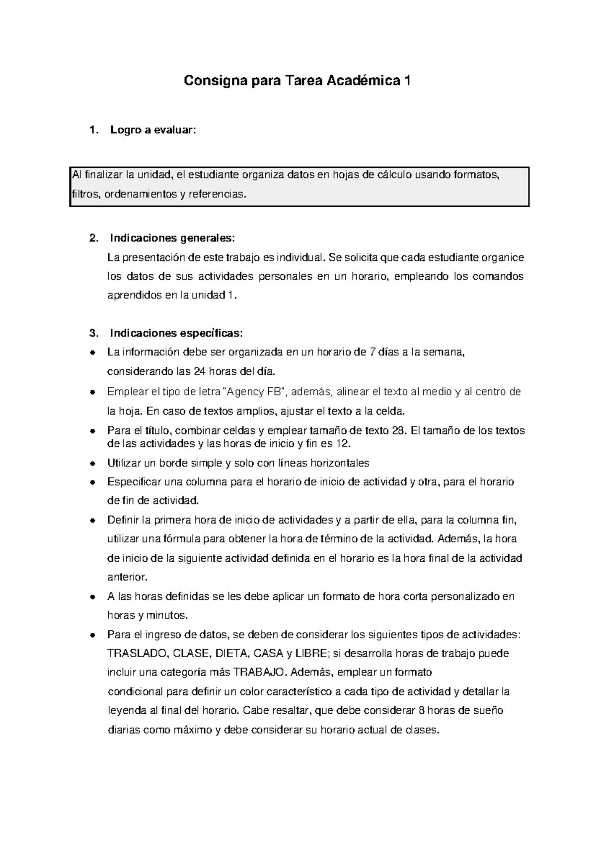 GC AN21 Consigna TA1 22C1N - Consigna para Tarea Académica 1 1. Logro a evaluar: Al finalizar la ...