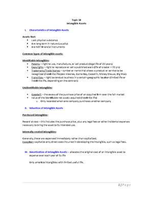 01 Intermediate Chapters 1 and 2 - CHAPTERS 1 and 2 NOTES Chapter 1: I ...
