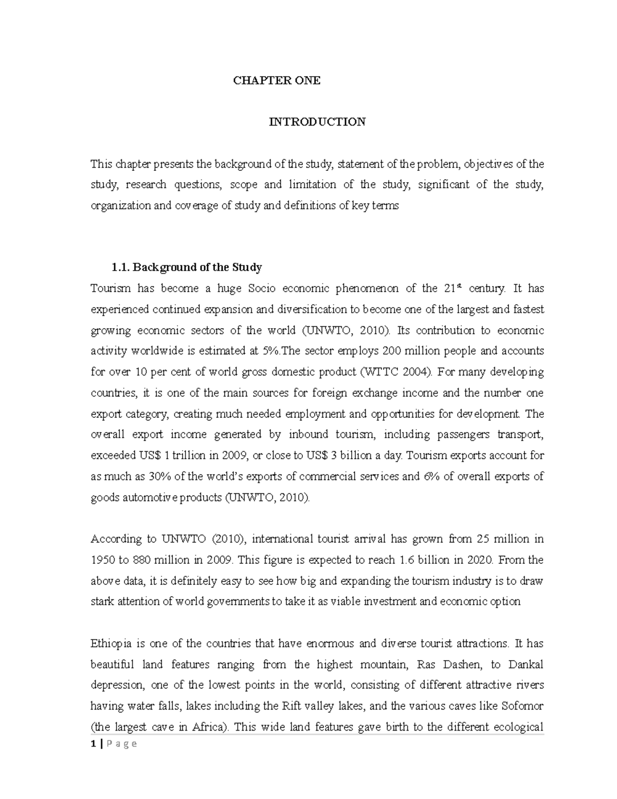 Ephrem final reserch - CHAPTER ONE INTRODUCTION This chapter presents the background of the ...