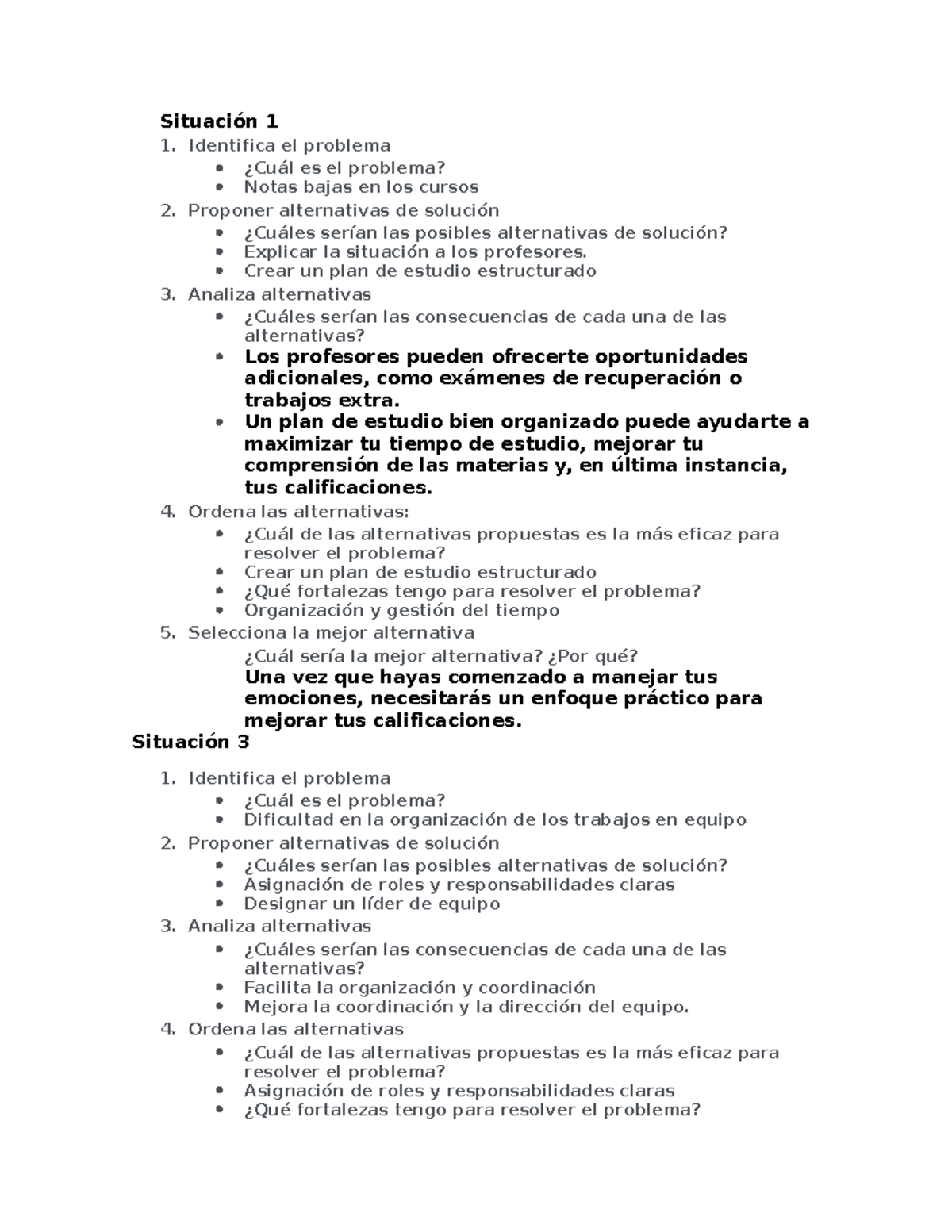 IVU Actividad 16 - Situación 1 1. Identifica el problema ¿Cuál es el ...