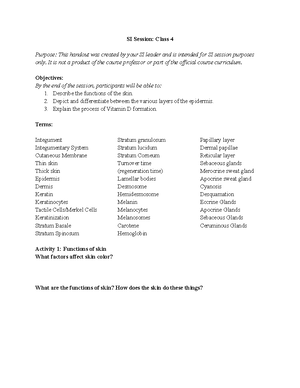 BIOL114 SI Summary Session 2 Worksheet AK - Green peas are the dominant allele (G). The peas ...