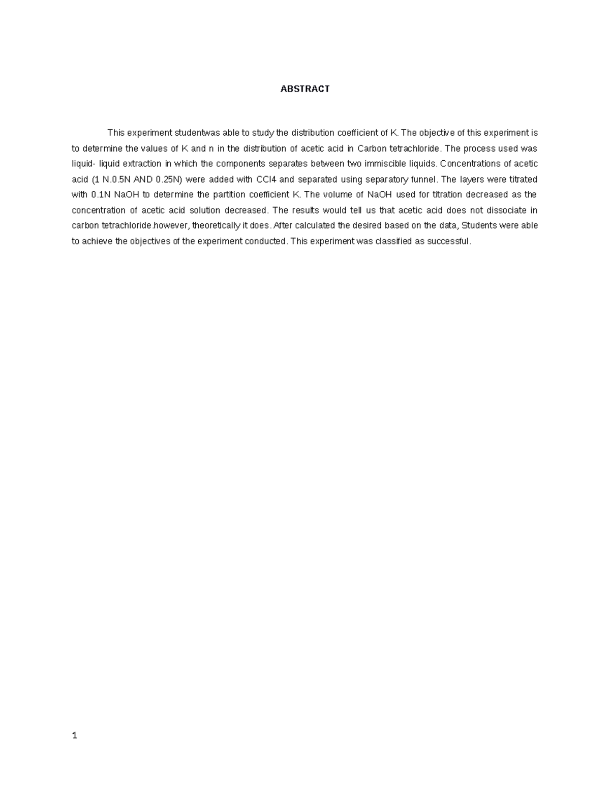 Expt 2 2 - lab rep - ABSTRACT This experiment studentwas able to study ...