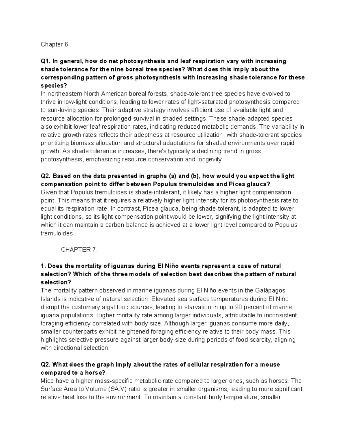 Homework 4 ecology - Chapter 6 Q1. In general, how do net ...