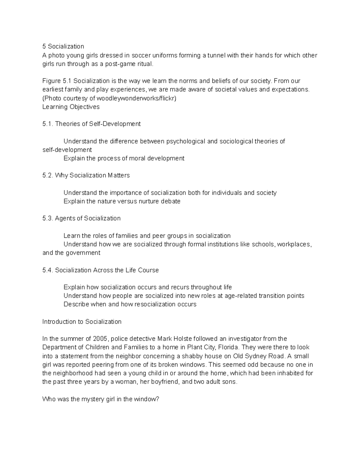 5 Socialization - Sociology: an Introduction to Sociology - 5 ...