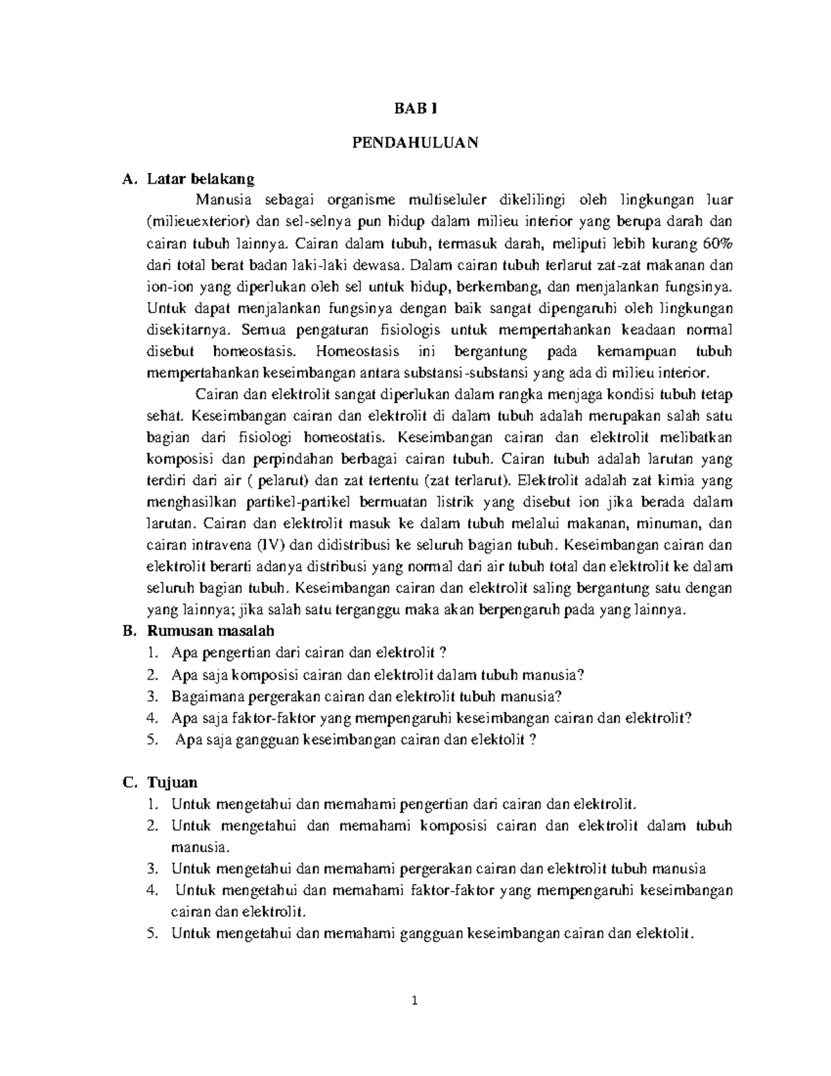 Sistem keseimbangan - BAB I PENDAHULUAN A. Latar belakang Manusia ...