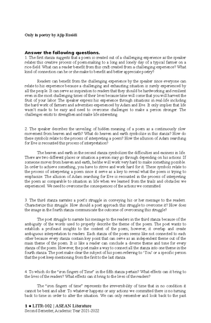 AL ACT 3 - The Bewail of Mother poem - INEFFABLE LOVE (The brief impact ...