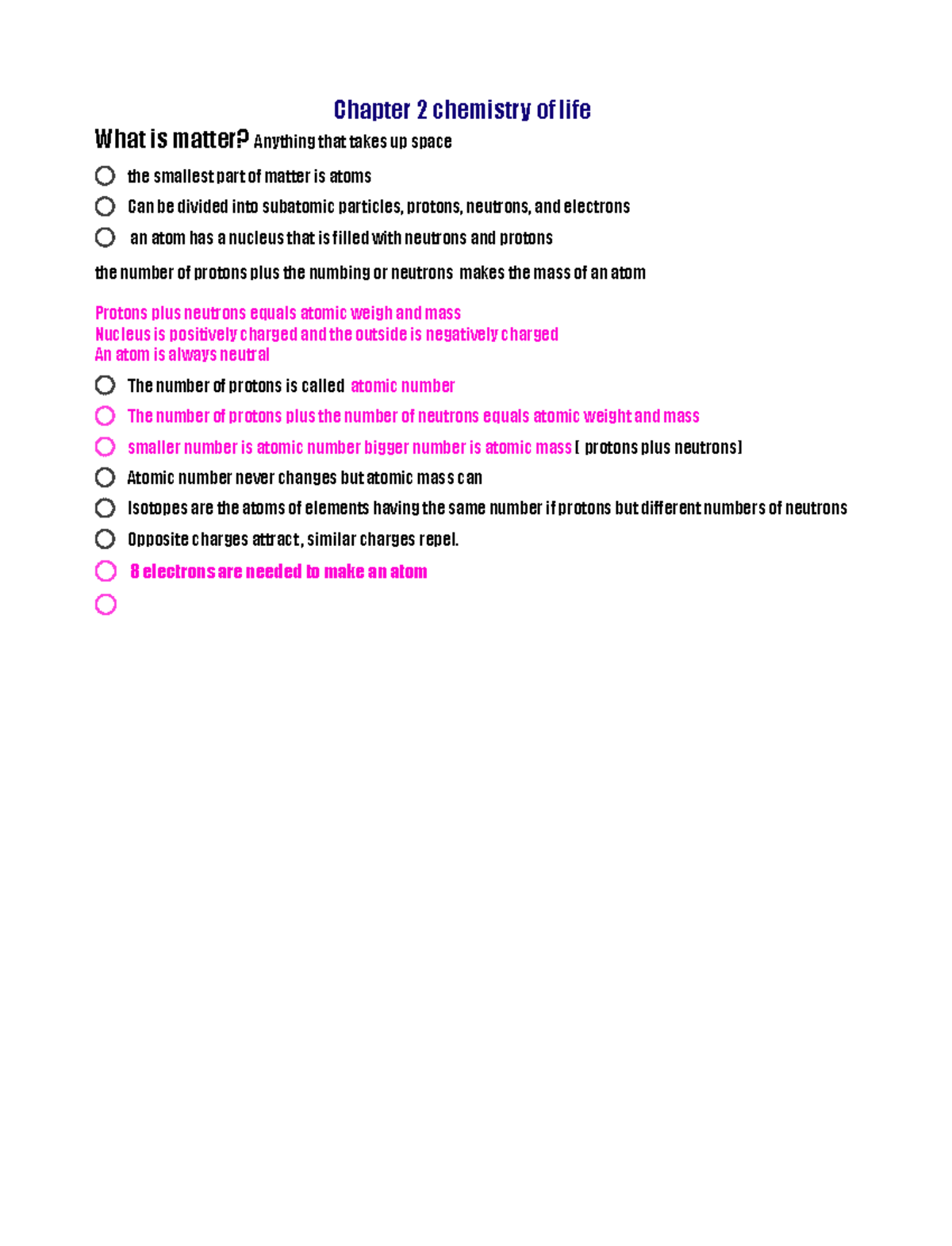 Note Jan 25, 2023 - Chapter 2 chemistry of life - Chapter 2 chemistry ...
