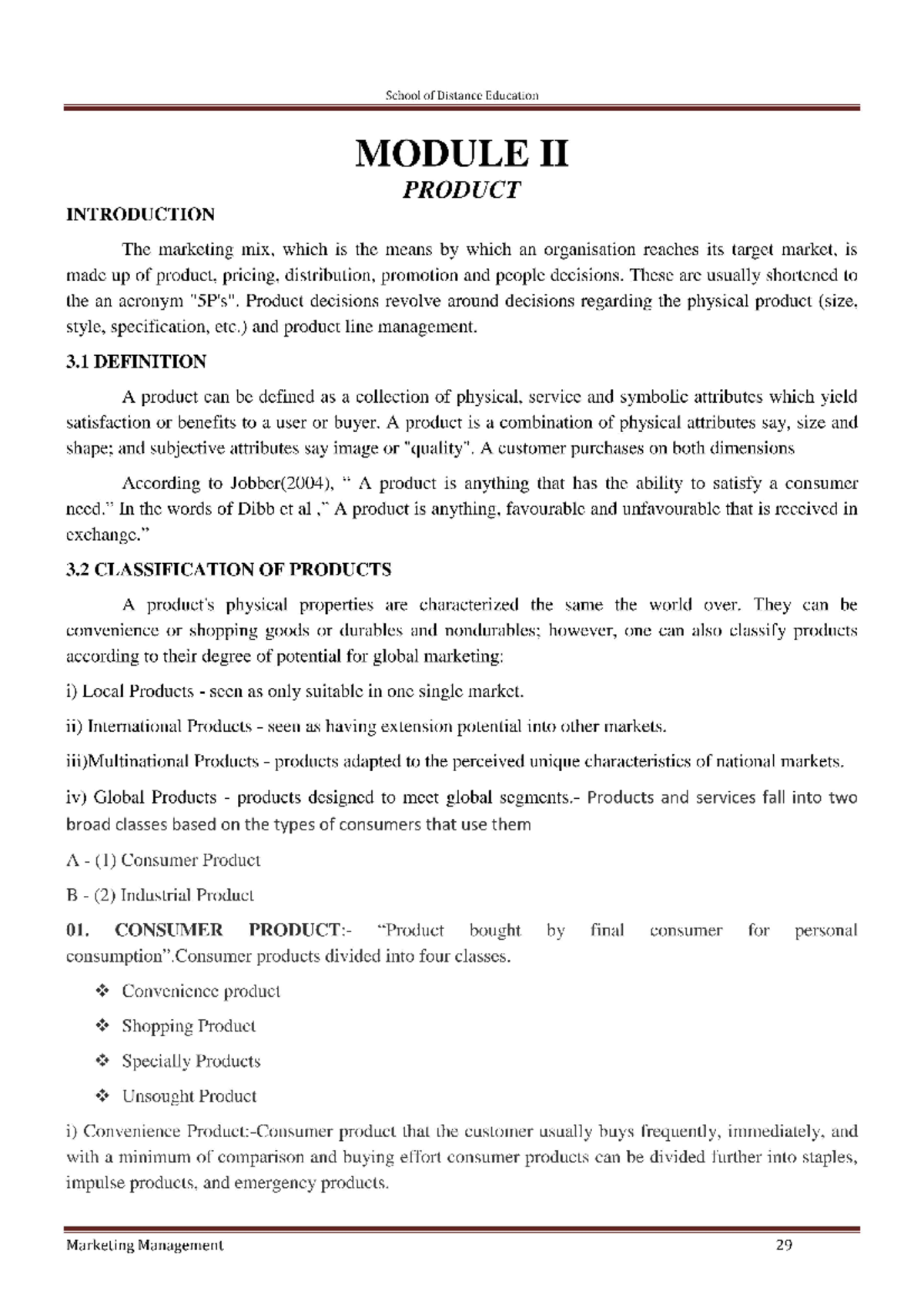 BCom BBA product - Hopefully - Bachelor of commerce (bcom) - Studocu