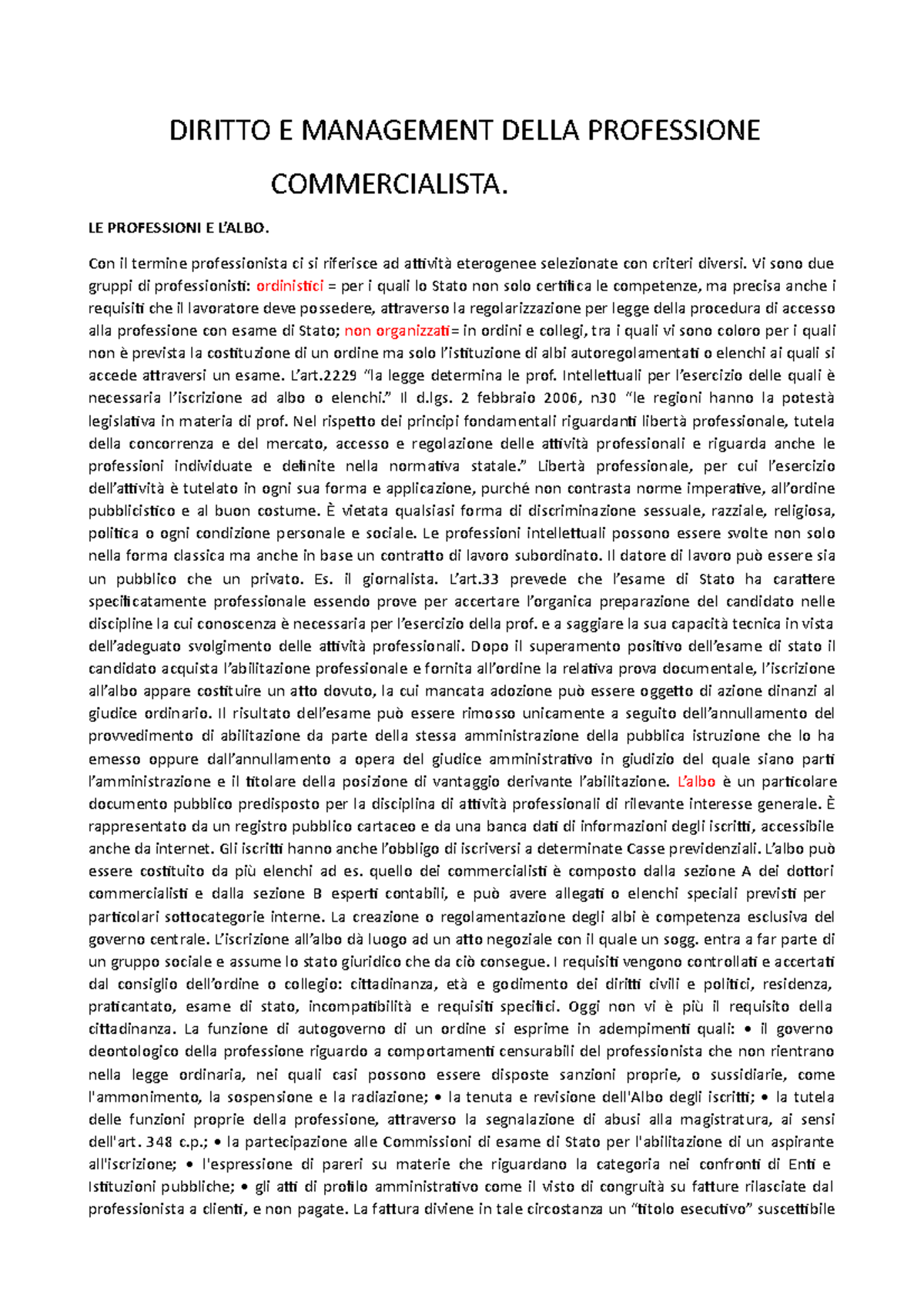 Diritto E Management Della Professione DI Commercialista - DIRITTO E ...
