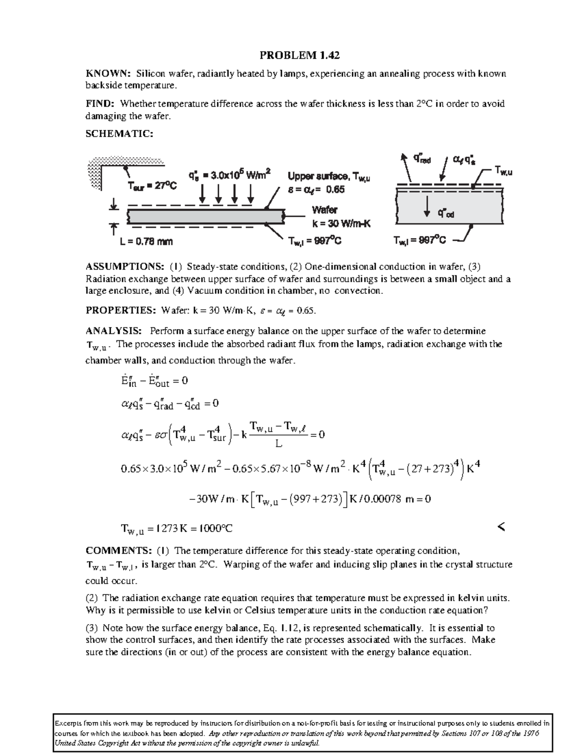 Sm1 42 - note de cours en classe bien expliqués - PROBLEM 1. KNOWN ...