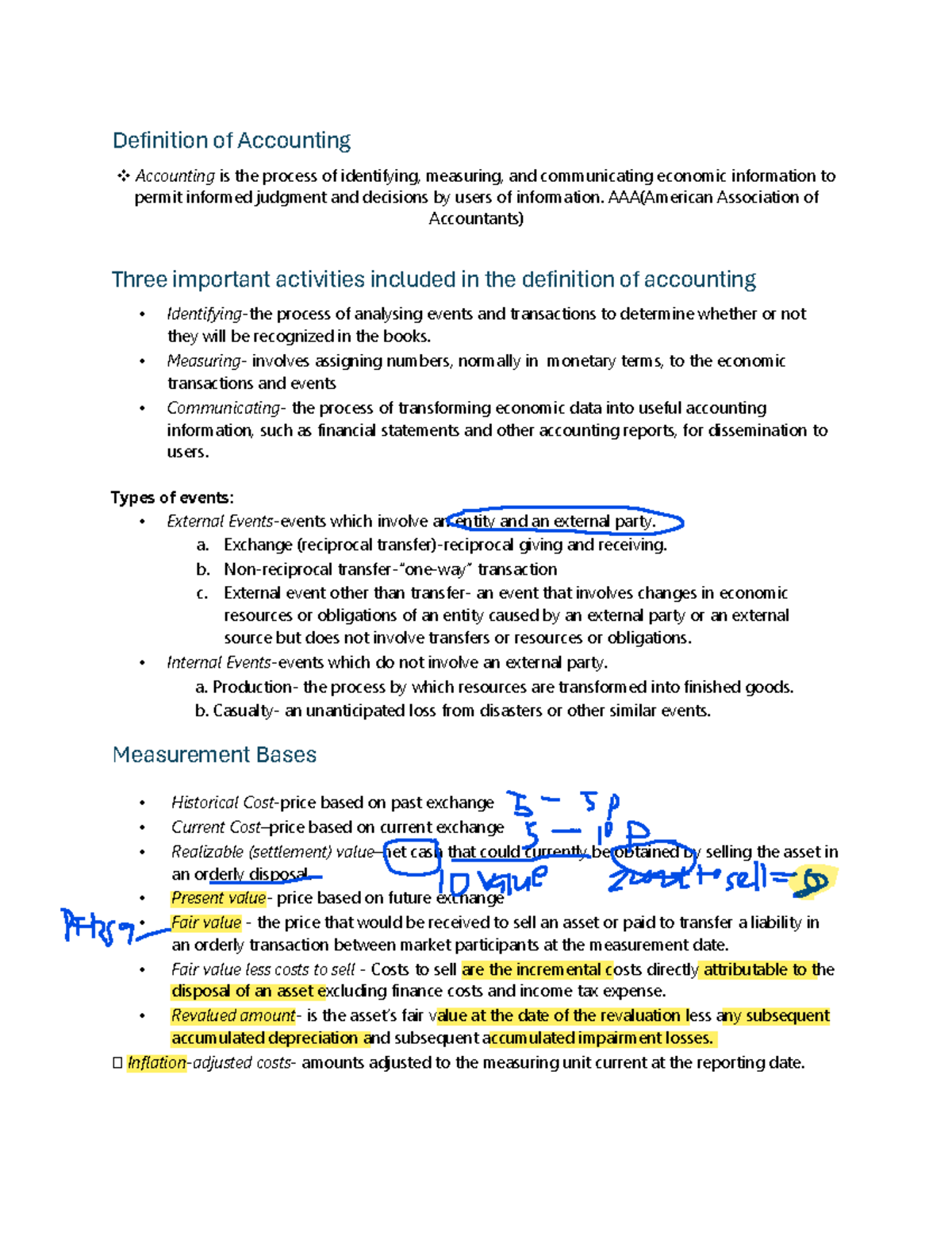 Module-1 - ..... - Definition of Accounting Accounting is the process ...