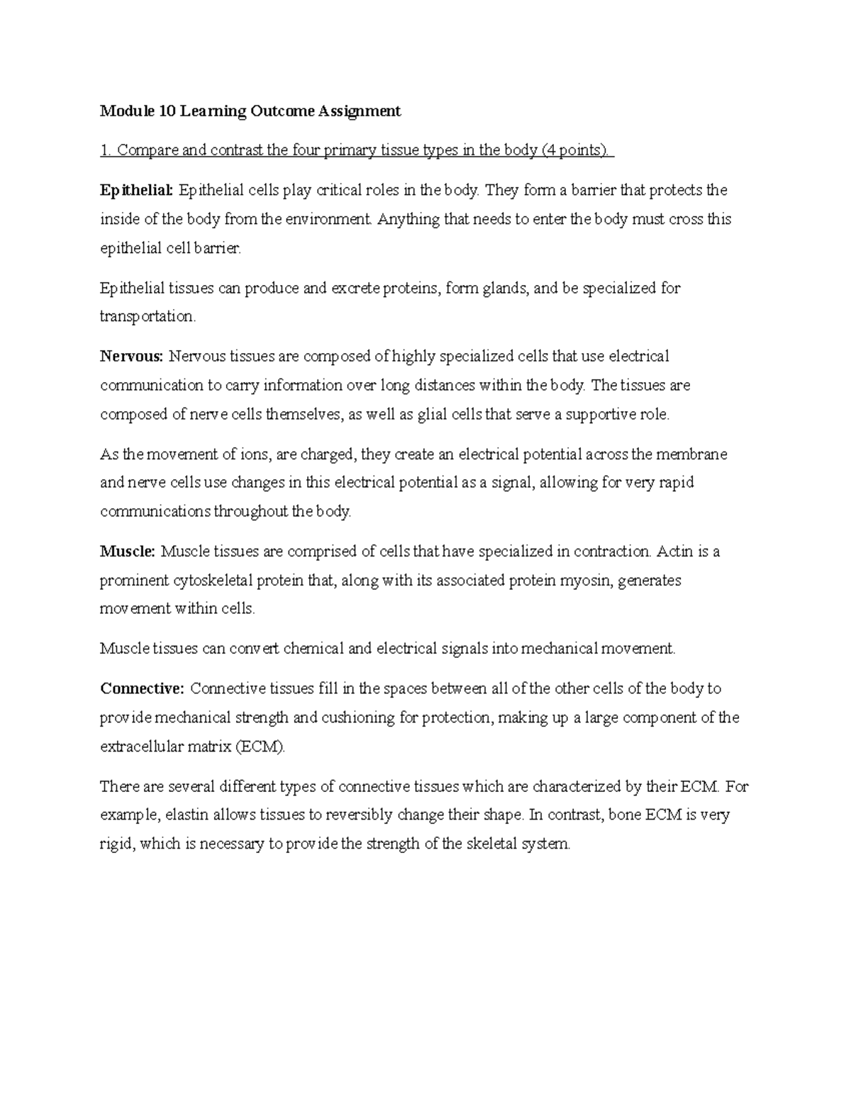 Module 10 Learning Outcome Assignment - Module 10 Learning Outcome ...