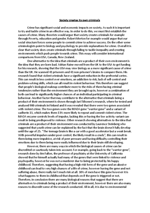 Example portfolio - Criminology practice materials - LAW SCHOOL ...