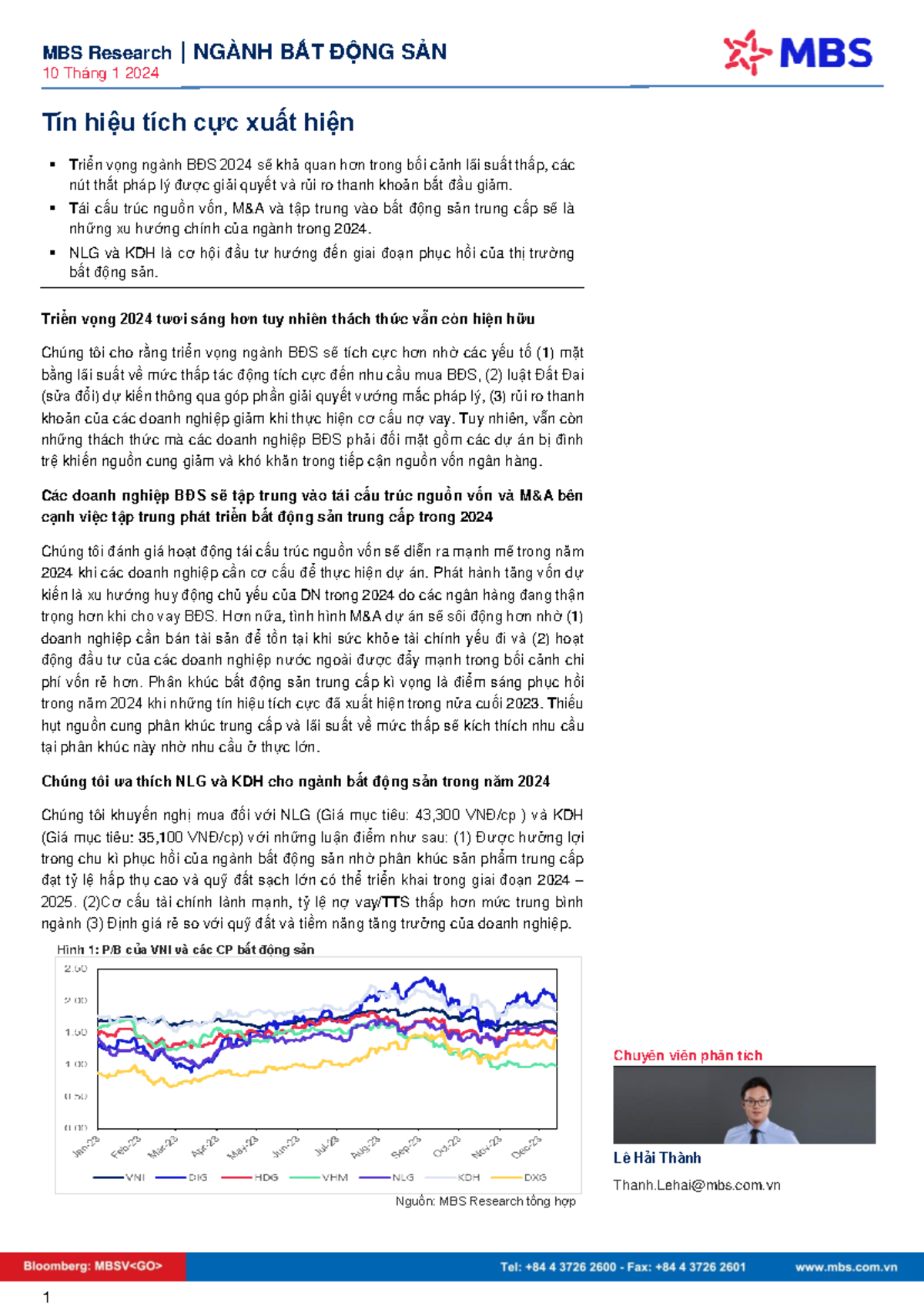 Nganhbds 20240110 - phân tích kinh doanh ngành bds 01.24 - MBS Research | NGÀNH BẤ T ĐỘ NG SẢ N ...