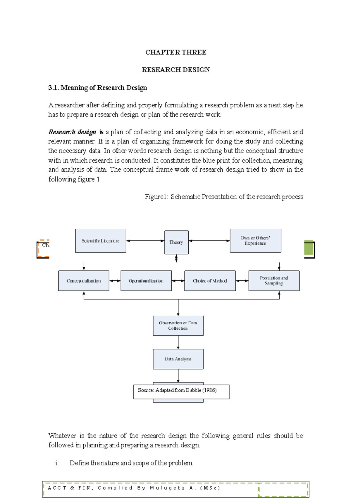 Research methodology design - Chapter three Research Method: Research ...