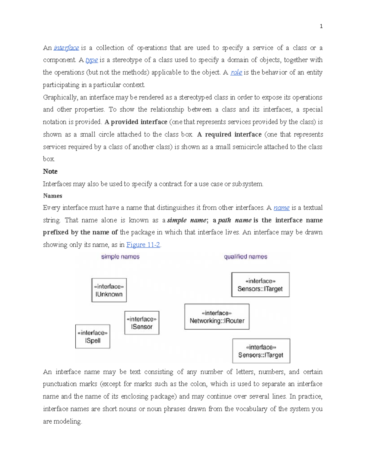 UNIT2 Interface Types Roles Packages Objectdiagram - An interface is a ...