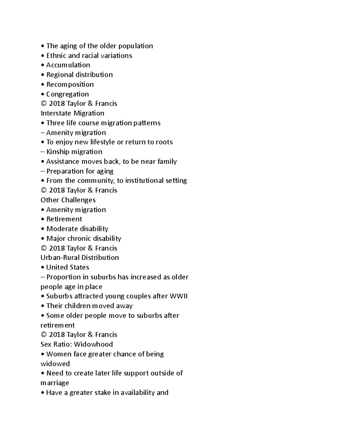The aging of the older population - The aging of the older population ...