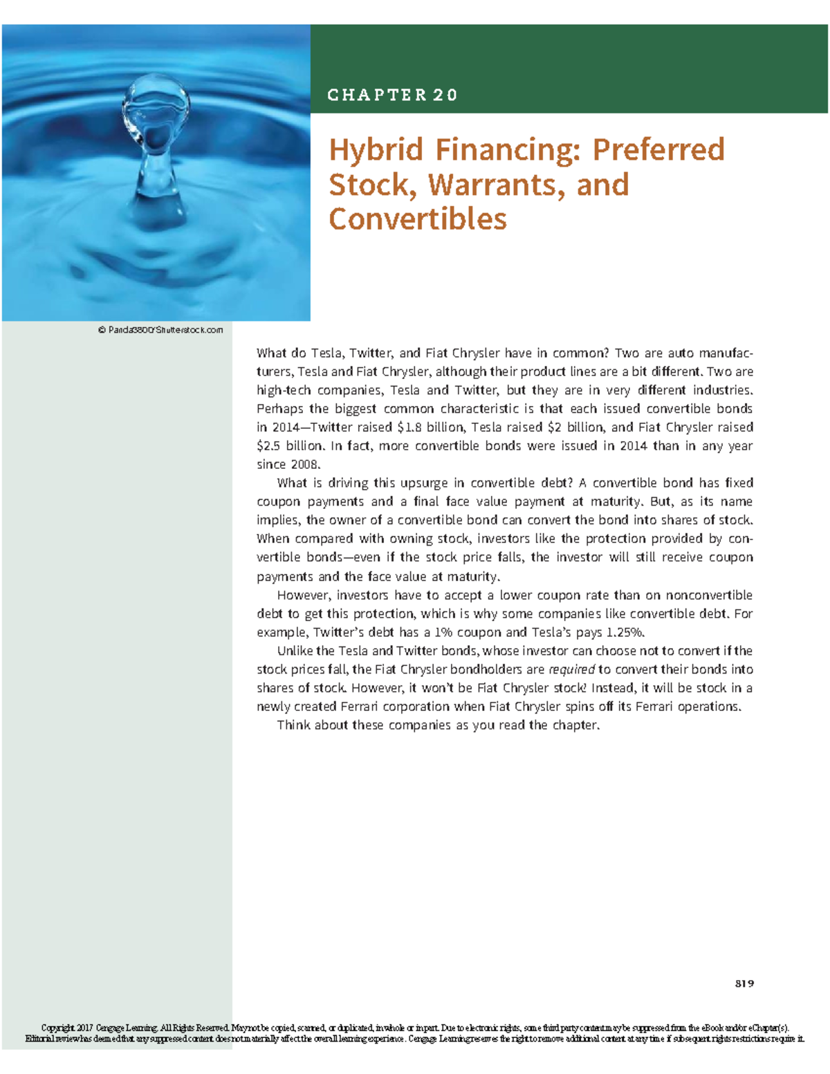 Chapter no 20 2009 2024 025643 pm - C H A P T E R 2 0 Hybrid Financing ...