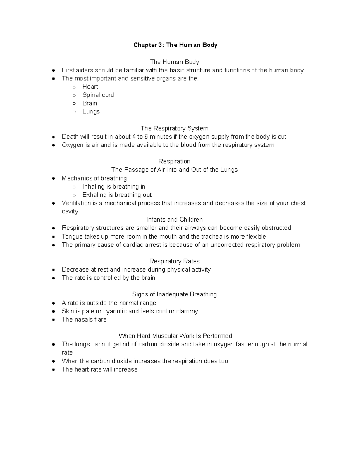 Chapter 3 The Human Body - Chapter 3: The Human Body The Human Body ...