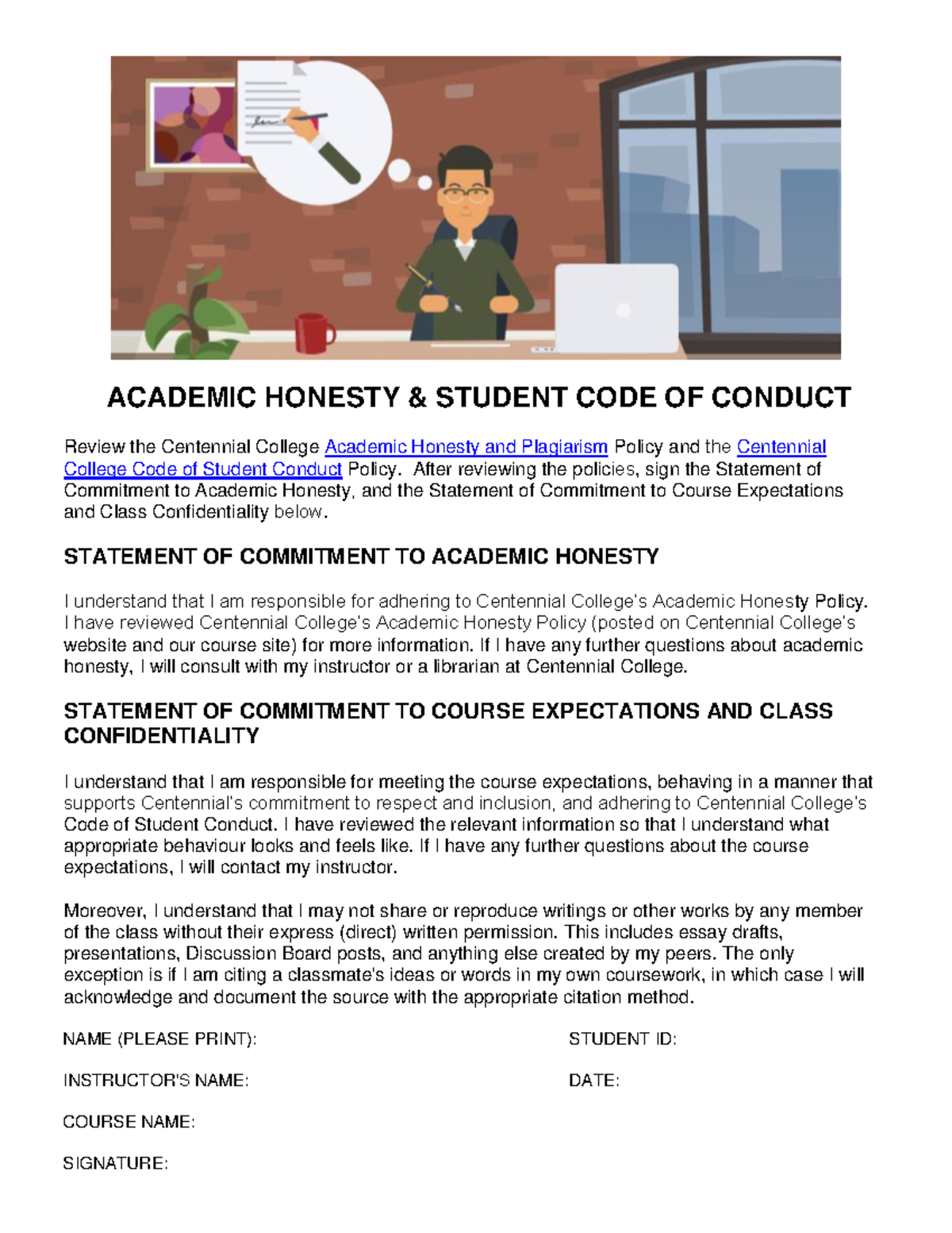 Academic Honesty 171 - ACADEMIC HONESTY & STUDENT CODE OF CONDUCT ...