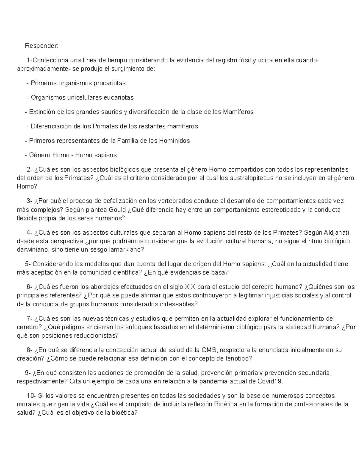 AIO unidad II - apuntes de catedra - Responder: 1-Confecciona una línea ...
