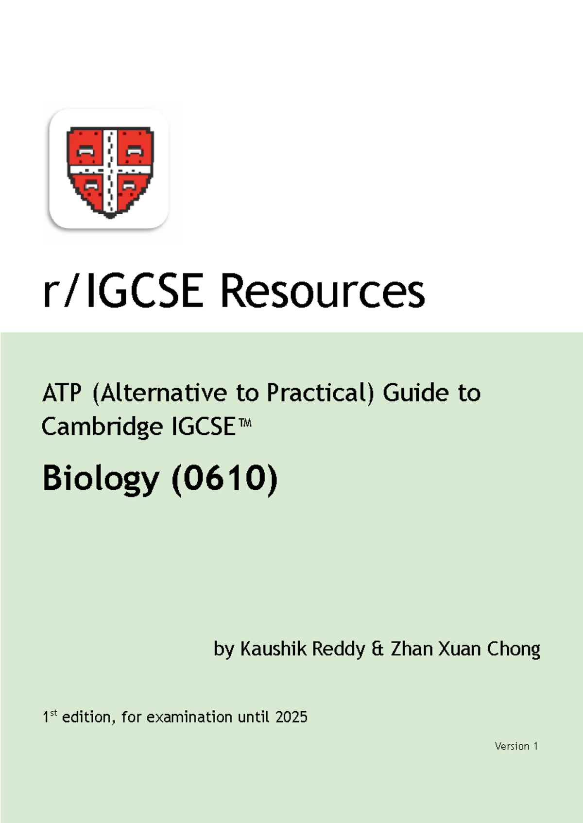 Biology Igcse 0610 ATP Guide - r/IGCSE Resources ATP (Alternative to Practical) Guide to ...