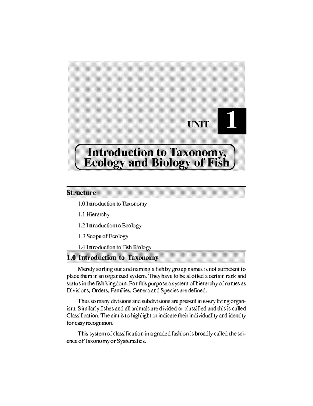 Introduction to Taxonomy, Ecology and Biology of Fish ( PDFDrive ...