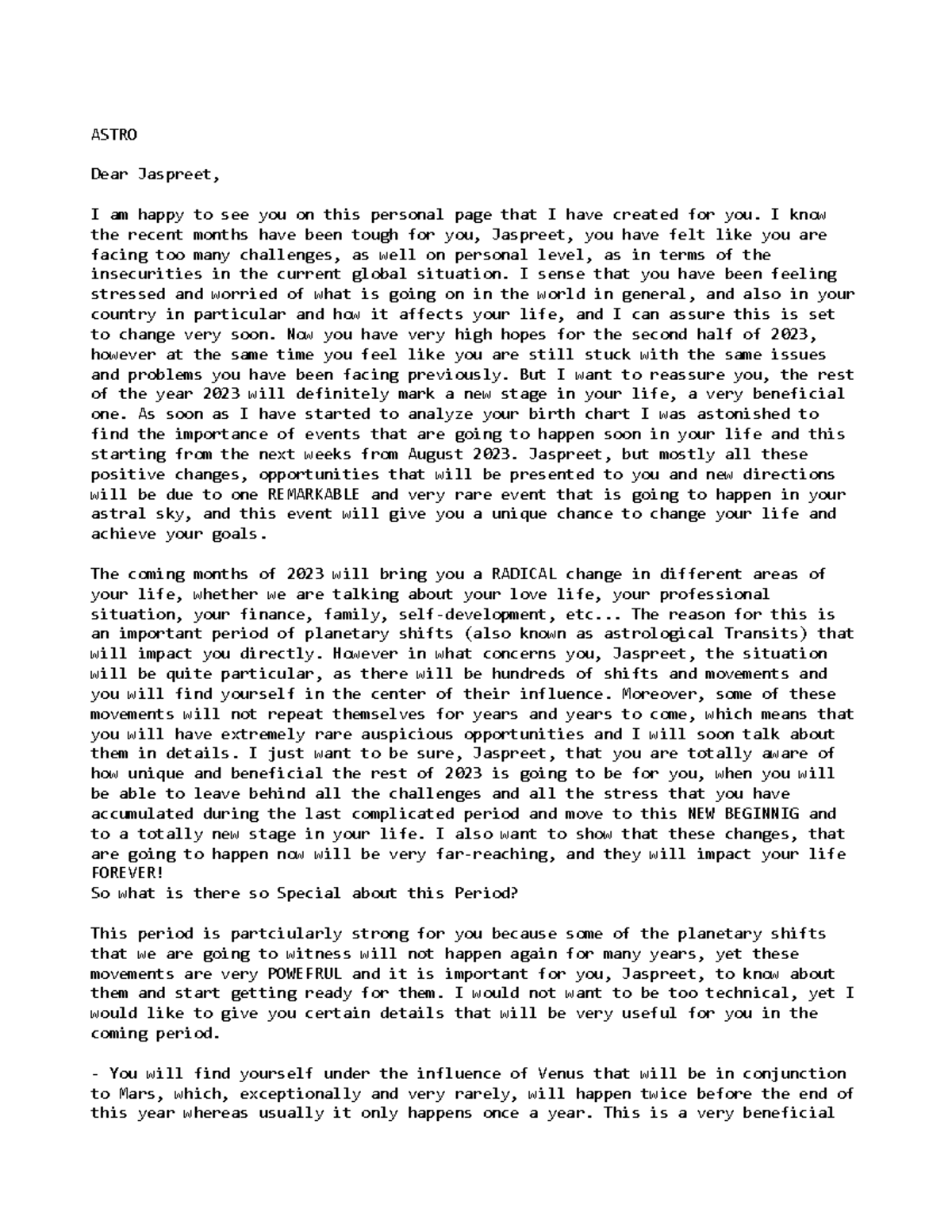 Birth chart p - mncvj - ASTRO Dear Jaspreet, I am happy to see you on this personal page that I ...