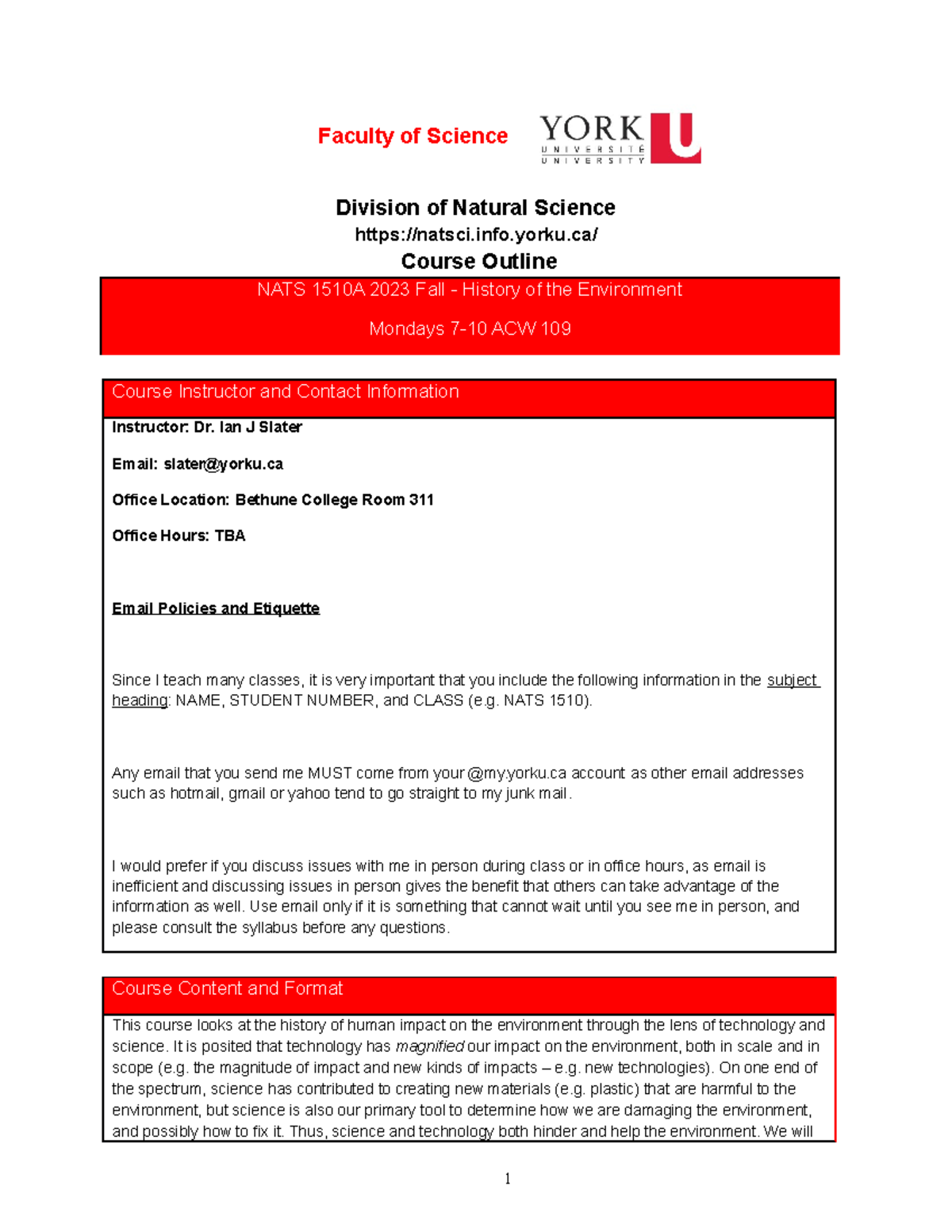 Syllabus - course outline - Division of Natural Science natsci.info ...