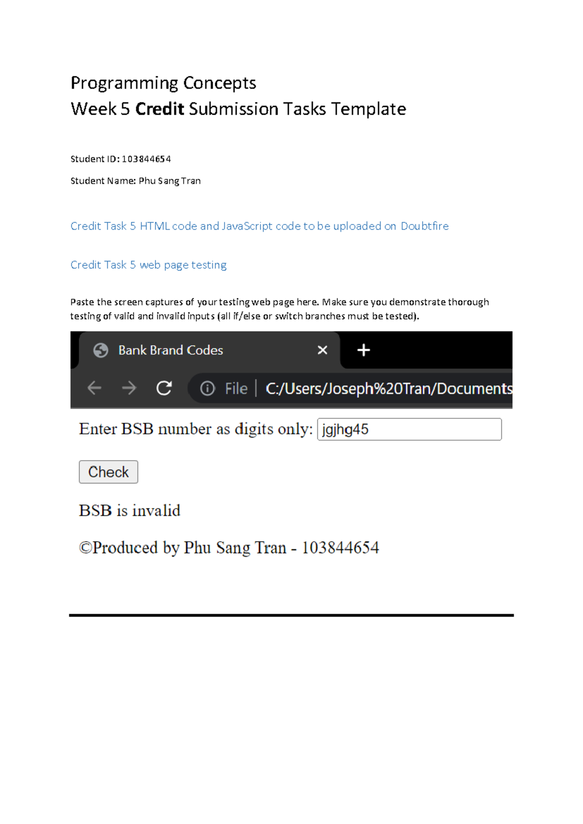 W05C - Programming Concepts Week 5 Credit Submission Tasks Template ...