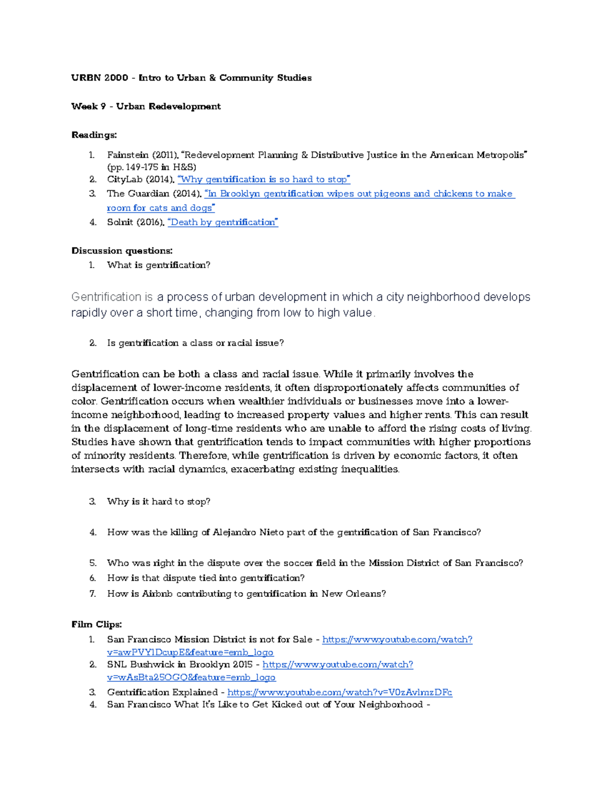 week09 discussion - urban redevelopment - URBN 2000 - Intro to Urban ... week09 discussion - urban redevelopment - URBN 2000 - Intro to Urban ...