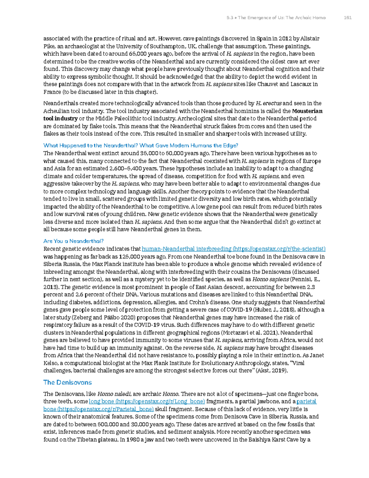 Chapter 5 The Genus Homo and the Emergence of Us Part 6 - associated ...