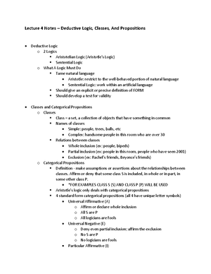 Lecture 3 Logic - Lecture 3 Notes – Logical Fallacies Logical Fallacies ...