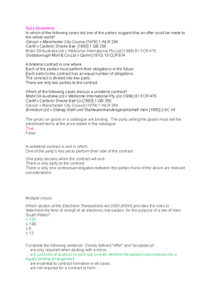 Module 2 Tutorial Questions - Module 2 Tutorial Questions Below are some simple problem ...